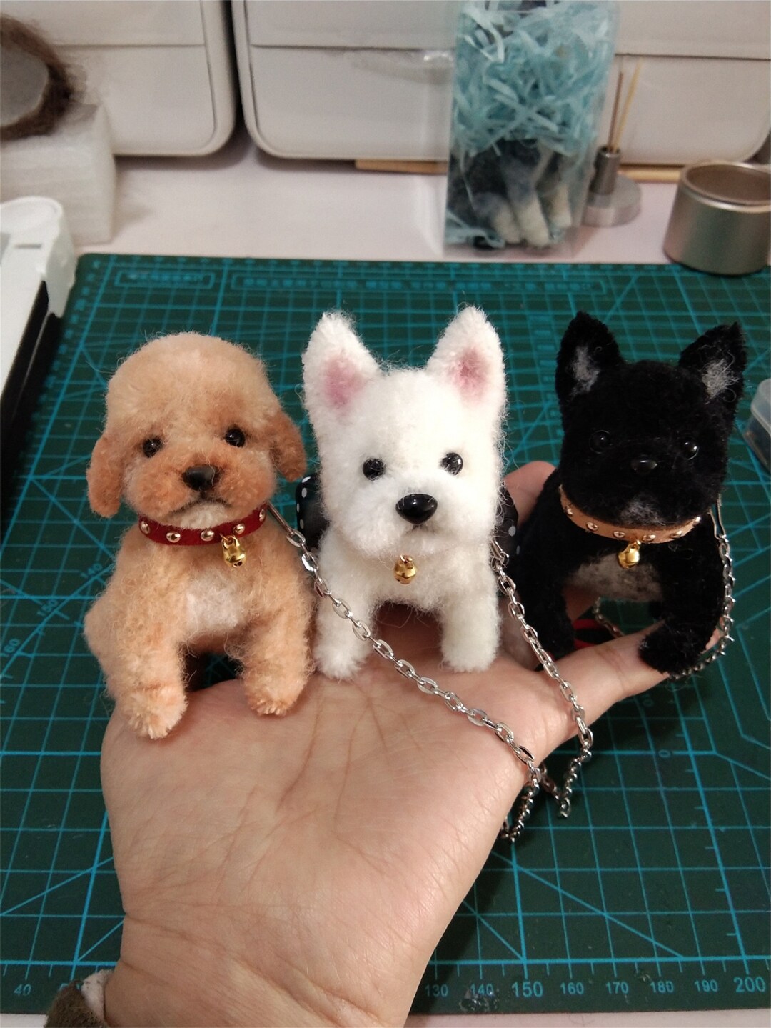 French Bulldog Doll,west Highland White Terrier,miniature Pet Dog,felt ...