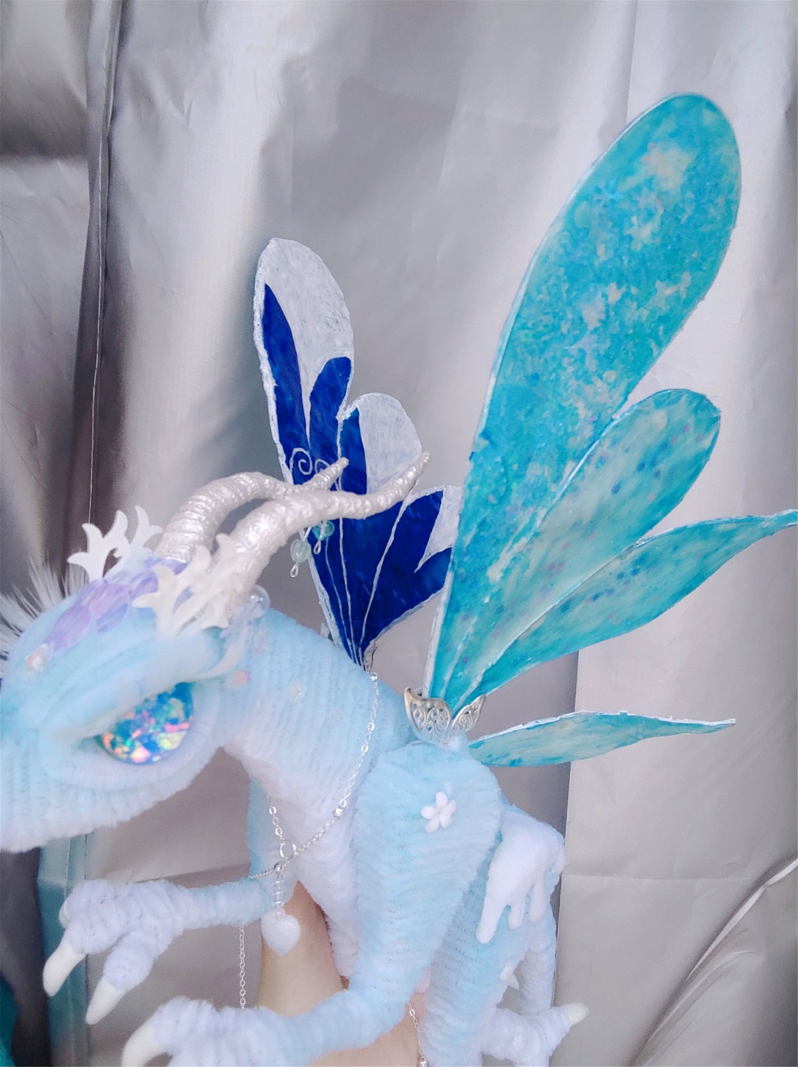 Fairy Dragons,blue Fluffy Dragon Doll,custom Plush Dragons,personalized ...