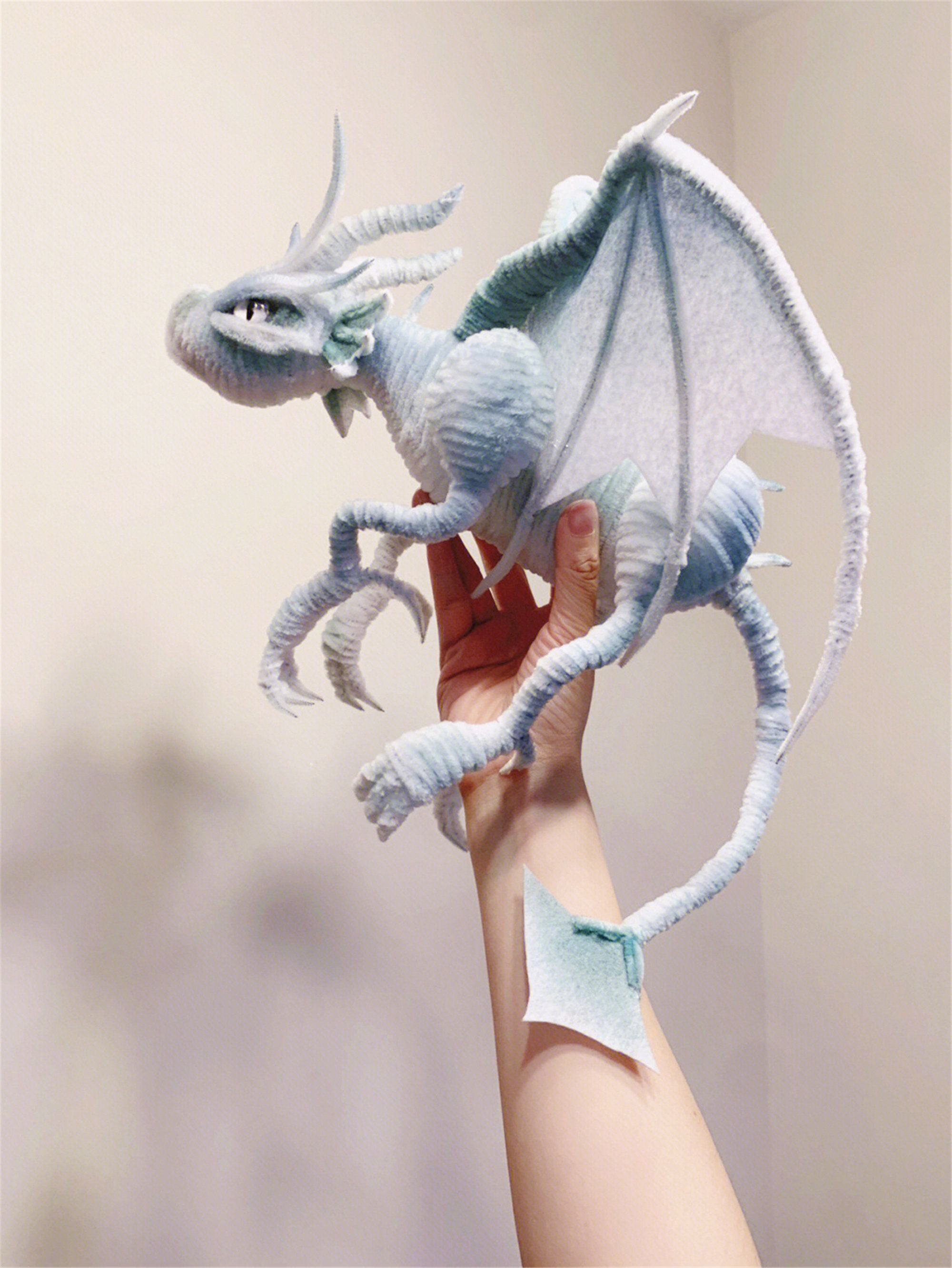 Blue Dragon Angel Dragon Dolls Toys,custom White Dragon Plush Toy ...