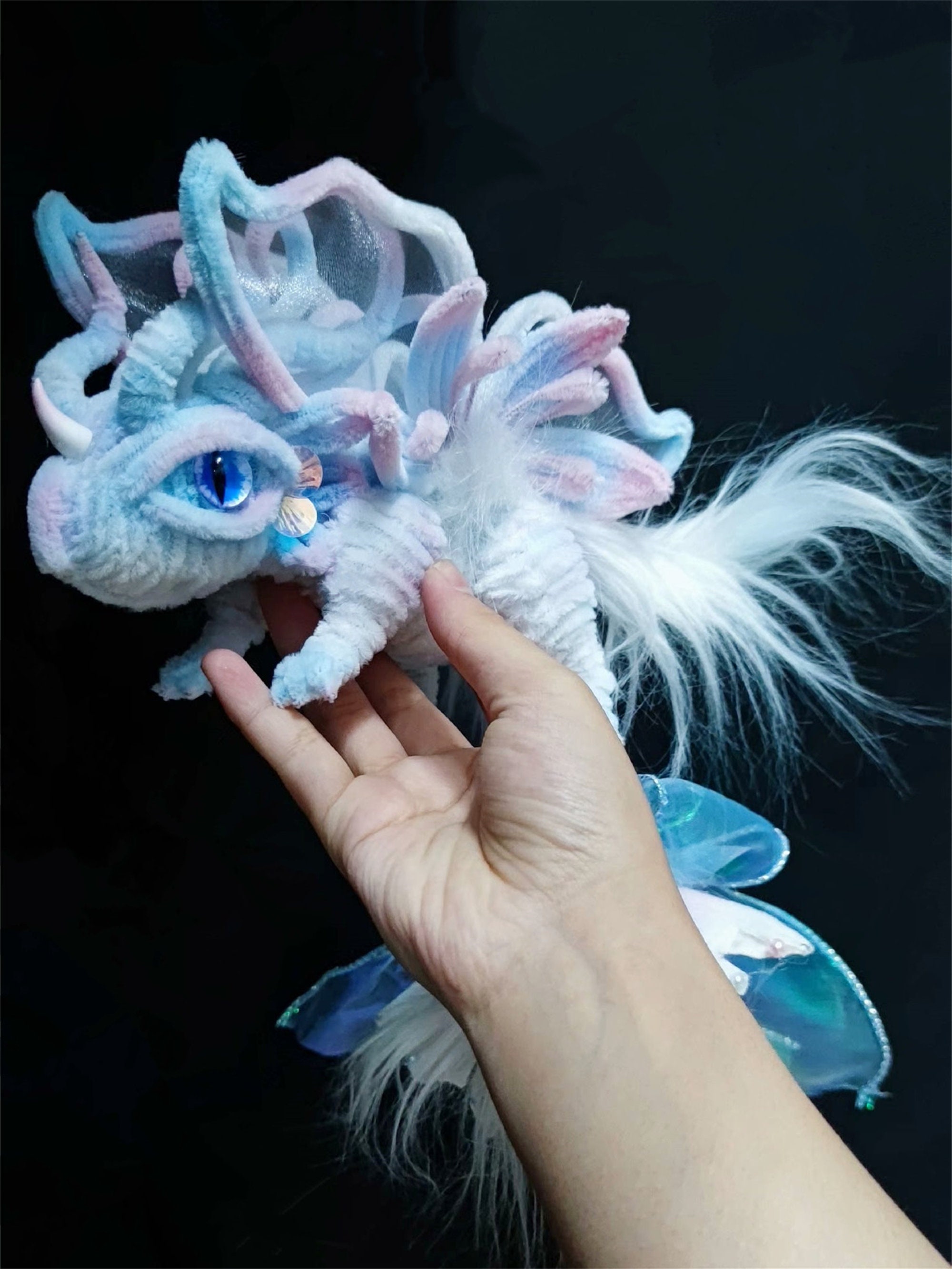 Rainbow Dragon Dolls,plush Dragon Toys,handmade Fantasy Creature ...