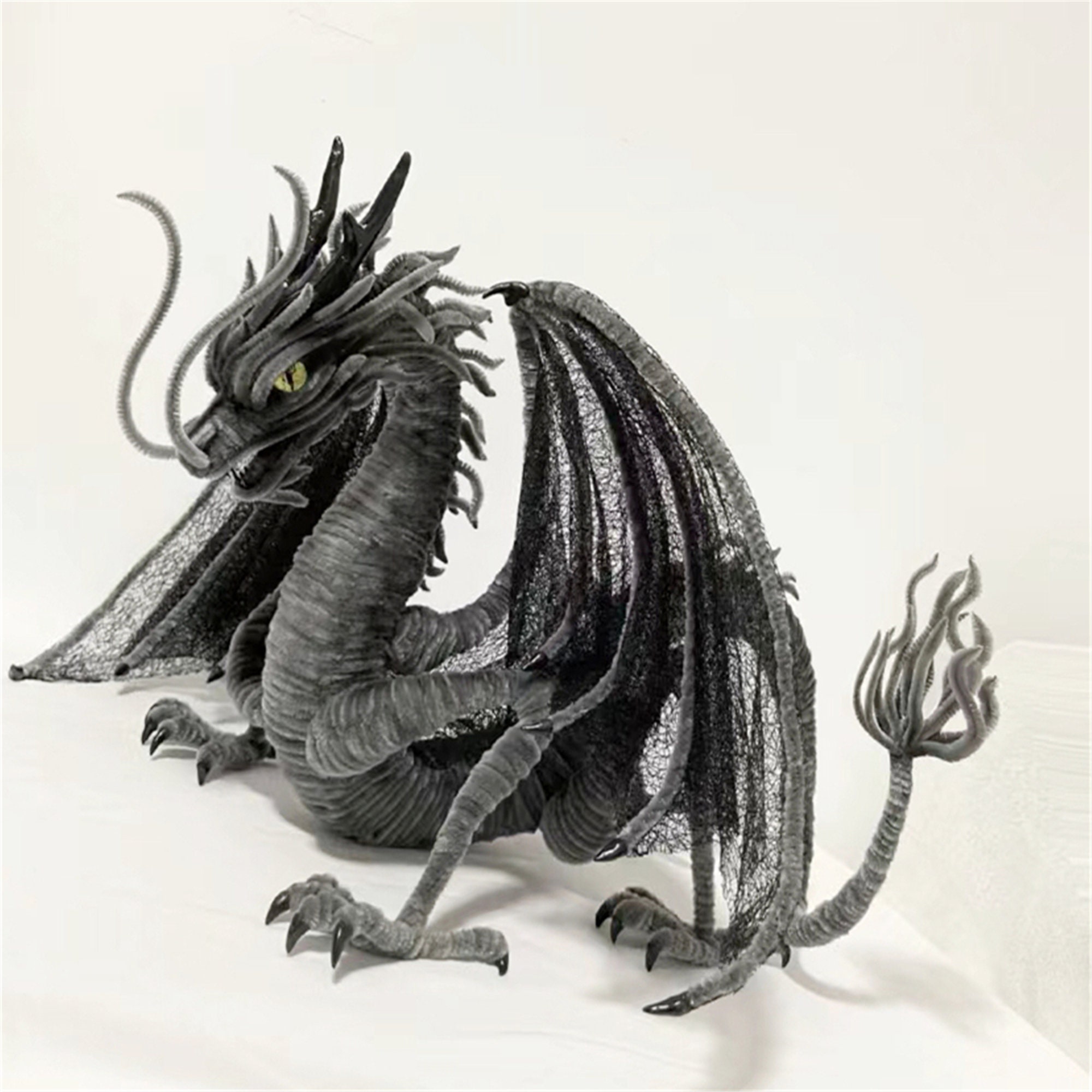 Grey Dragon Doll Furry Pet Ragdoll,custom Plush Dragon Toy,personalized ...