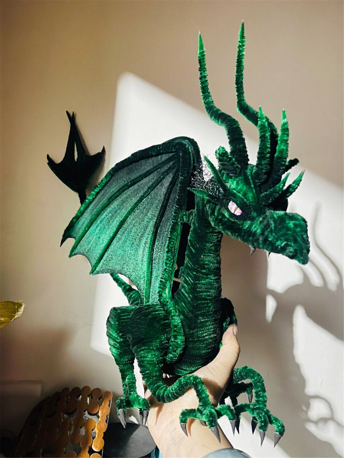Dark Green Dragon Doll,custom Plush Dragon Toy,personalized Realistic ...
