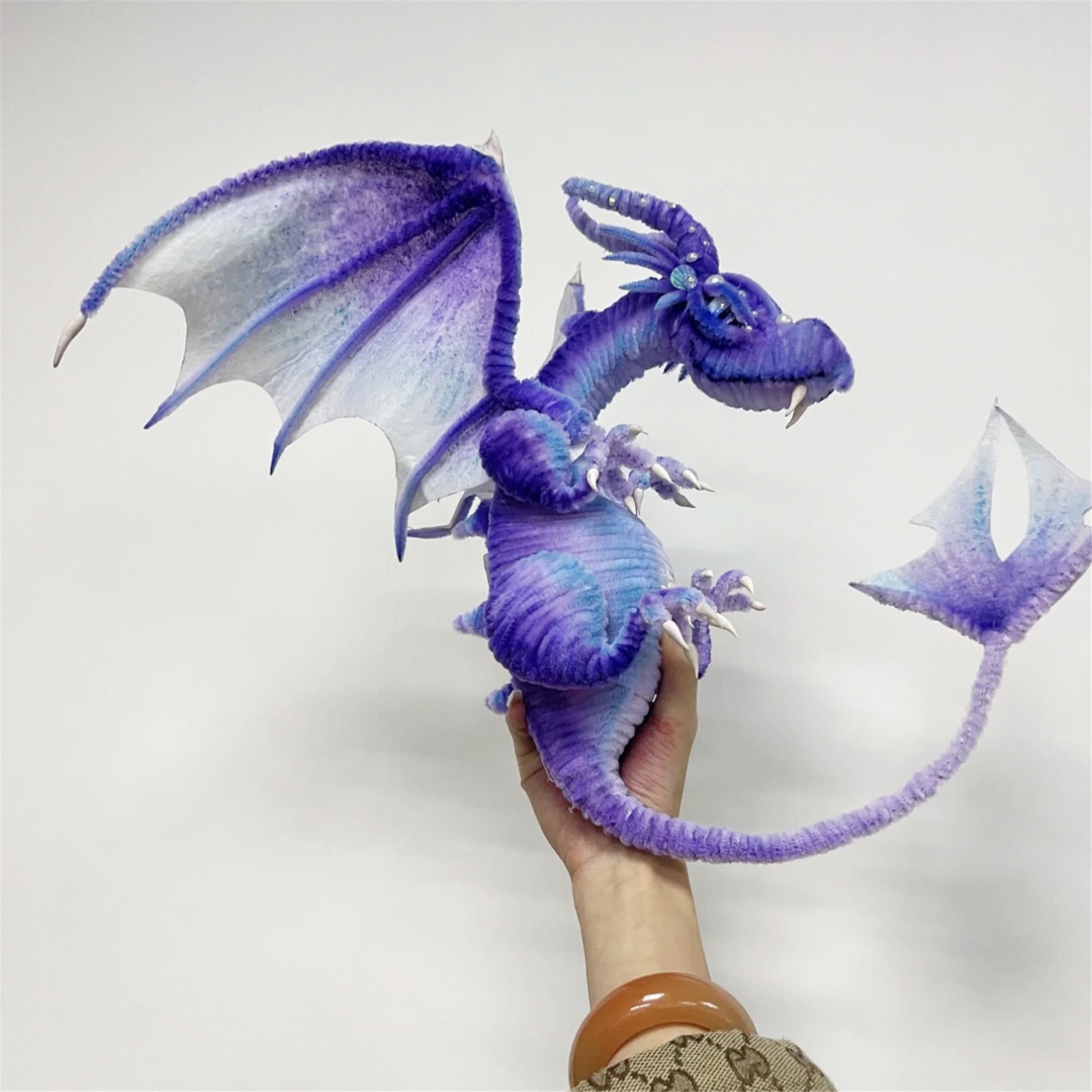 Purple Dragon Doll Furry Pet,custom Plush Dragon Toy,personalized ...