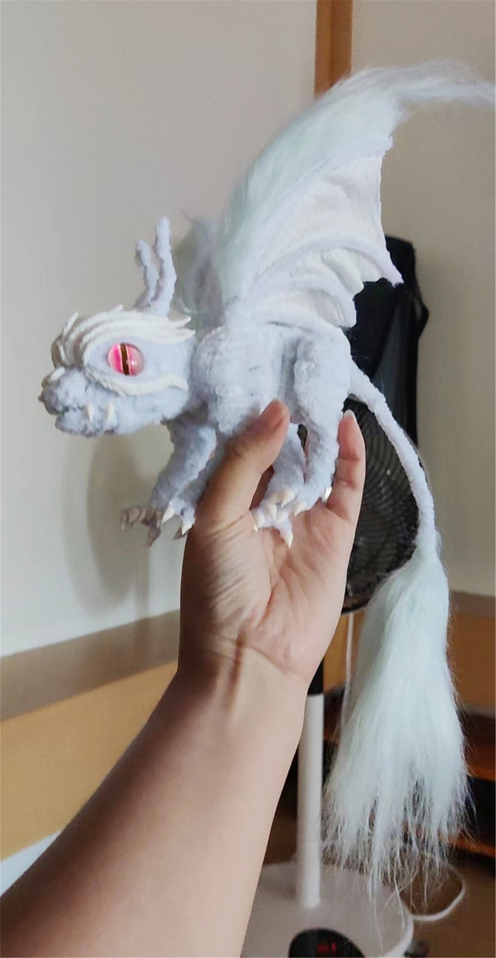 Blue Fluffy Dragon Dolls,custom Plush Dragon,personalized Realistic ...