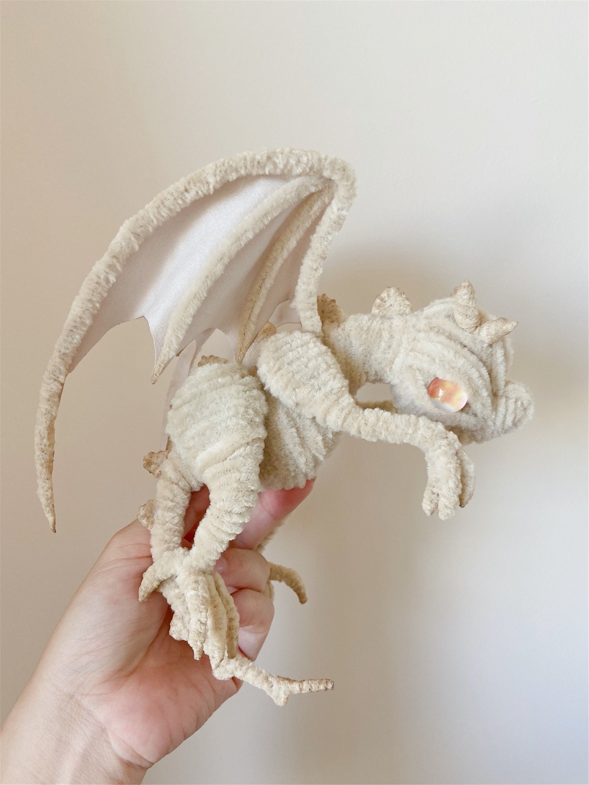 Fluffy Brown Dragon Dolls,custom Plush Dragon Toy,personalized ...