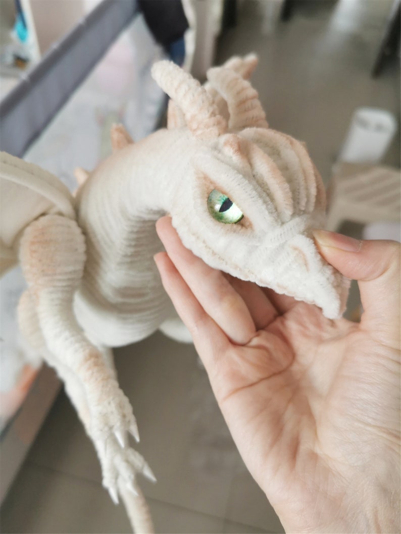 Brown Art Dragon Doll Furry Petcustom Plush Dragon - Etsy