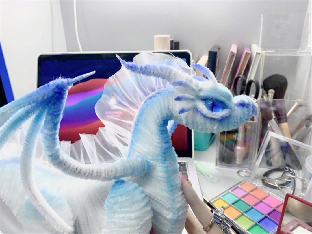 Fairy Dragon,blue Fluffy Dragon Dolls,custom Plush Dragons,personalized ...
