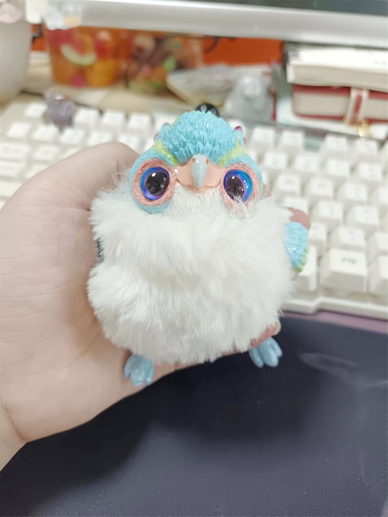 Owl Dolls,pink Animal Toy,handmade Bird of Minerva Fantasy Creature ...