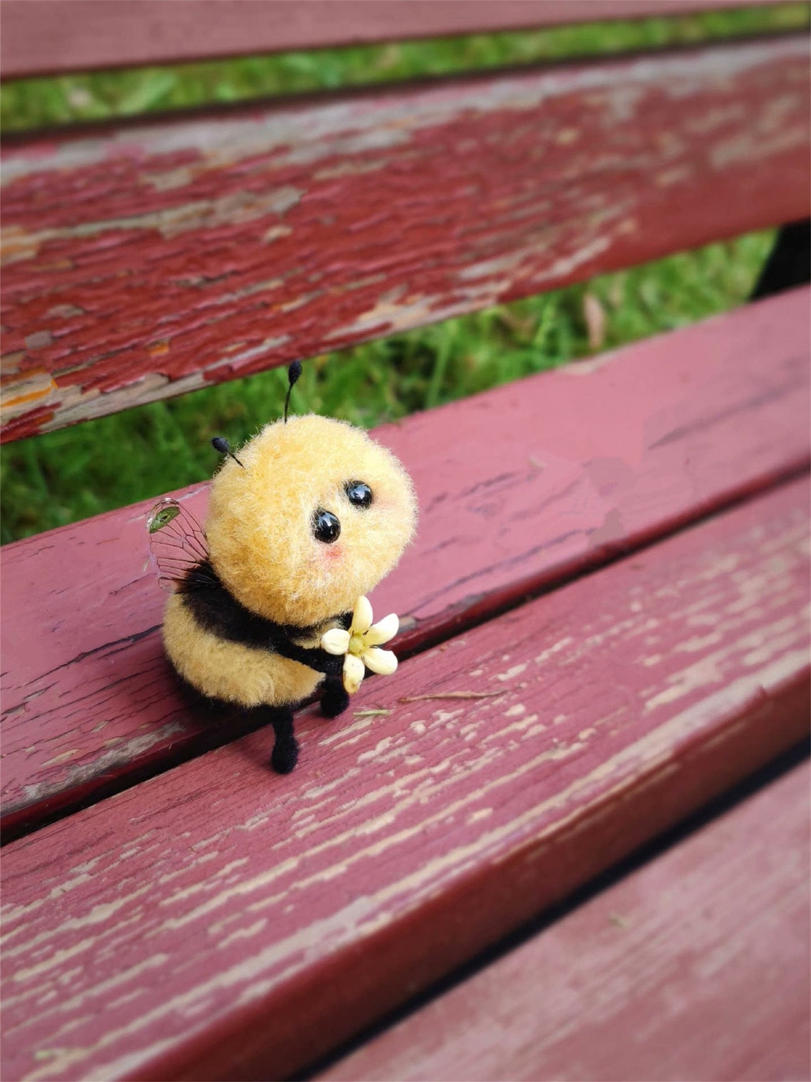 Mini Bee Plush Toys,bumble-bee Realistic Fantasy Creature Bees Dolls ...