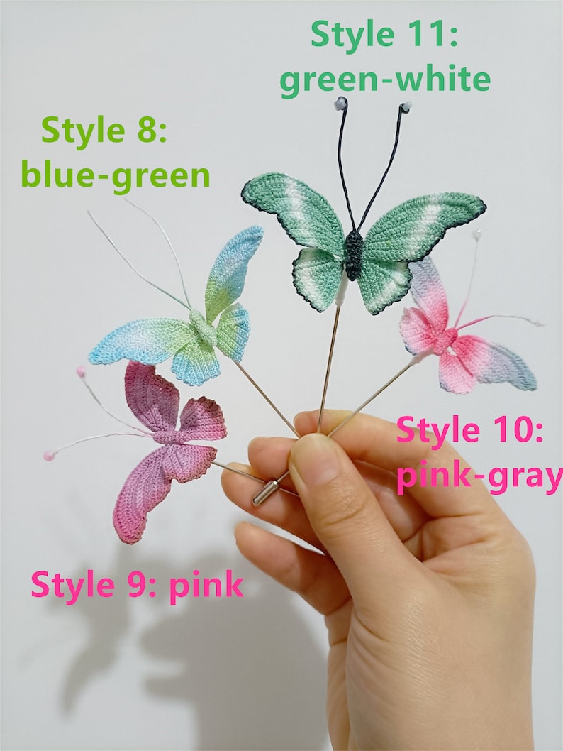 Microhook Moth Broochmicro Crochet Moth Broochcrochet - Etsy