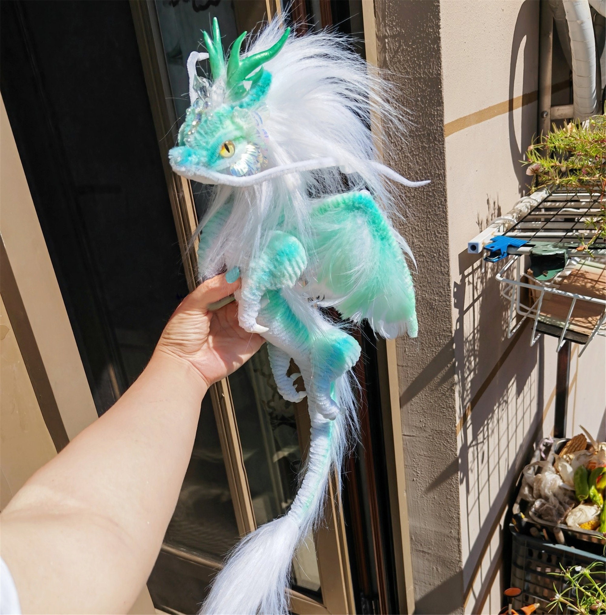 Sky Dragon Plush Doll Furry,custom Angel Plush Dragon Toy,personalized ...