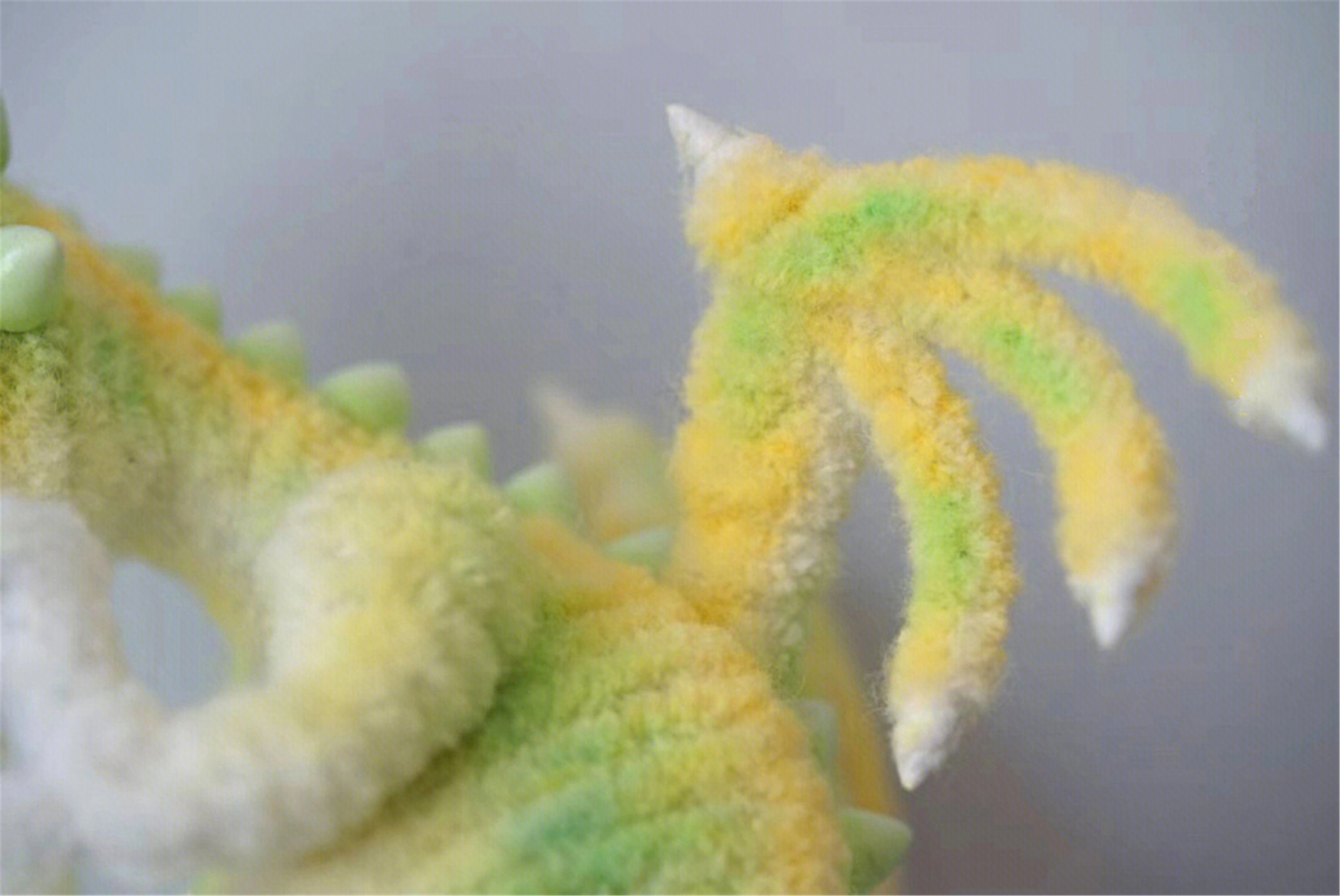 Sleep Dragon Plush Doll,teacup Mini Babe Dragon,yellow Green Fluffy ...