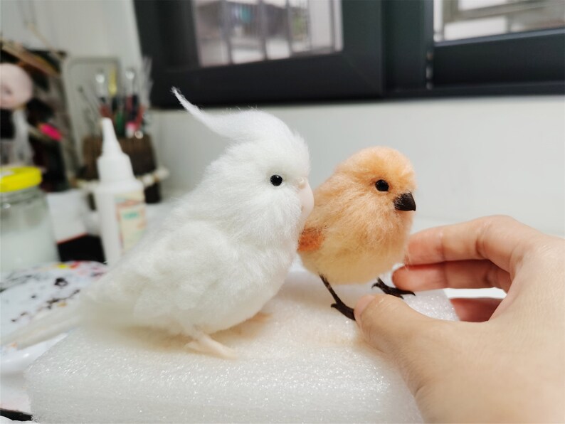 Felted Lovebird Doll,felted Parrot Ragdoll,crochet Plush Parrot Gifts ...