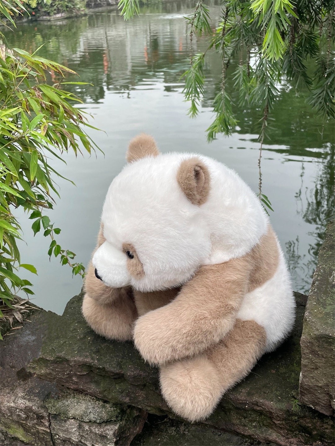 Realistic Brown Panda Plush Dolls,handmade Dolls,fantasy Creature Toys ...