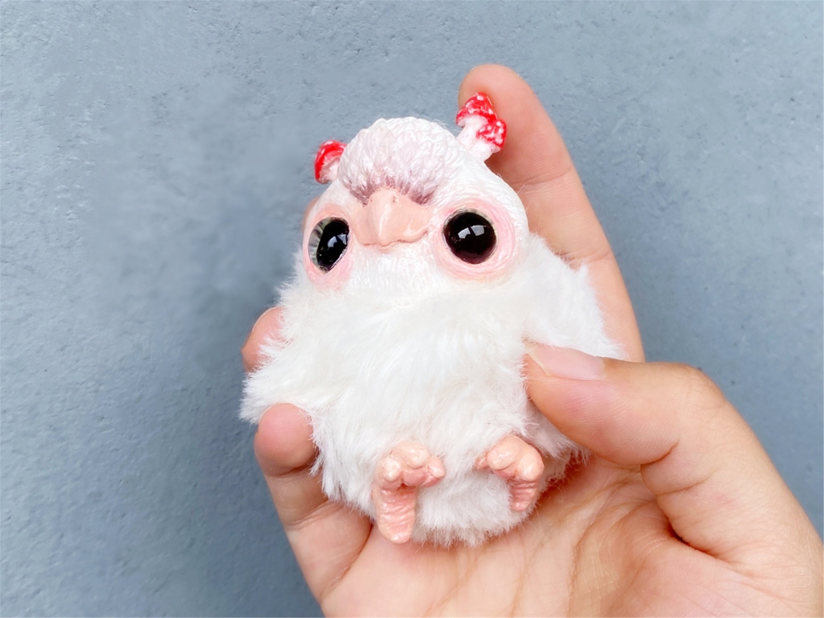 Owl Dolls,pink Animal Toy,handmade Bird of Minerva Fantasy Creature ...