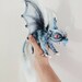 Blue Fluffy Dragon Dollscustom Plush Dragonpersonalized - Etsy