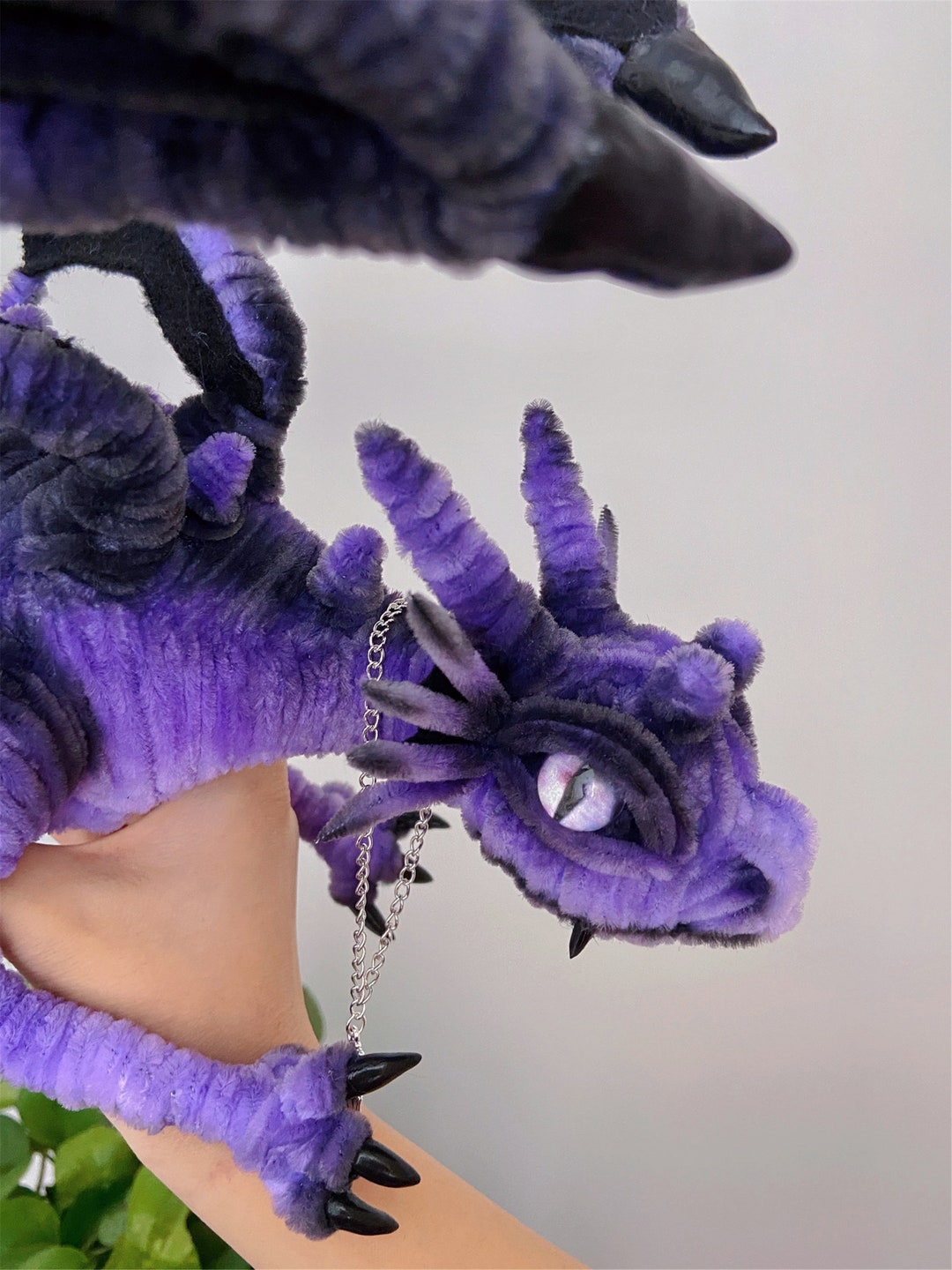 Purple Dragon Doll,custom Evil Plush Dragon Toy,personalized Realistic ...