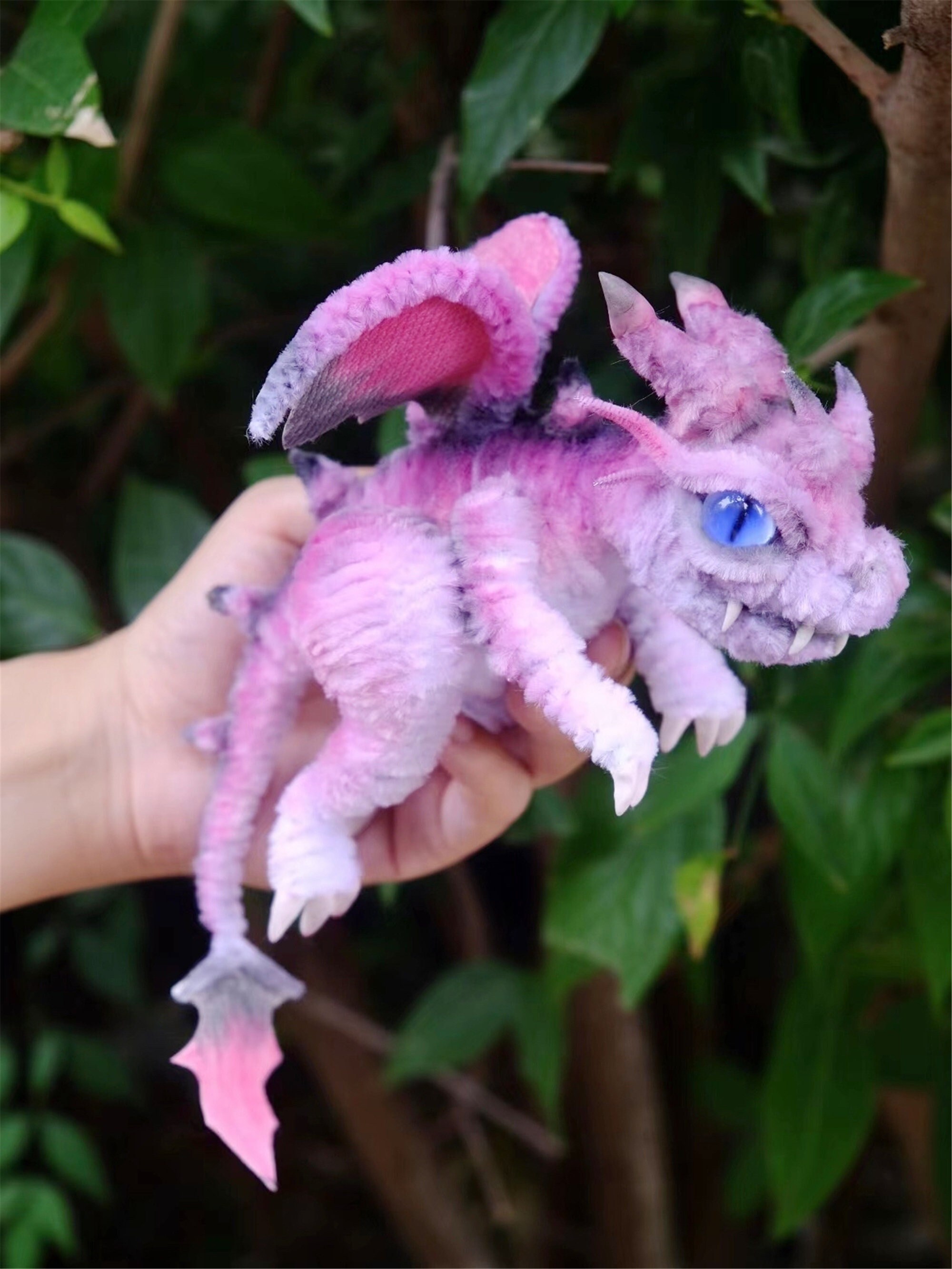Pink Horn Art Dragon Dolls,custom Plush Dragon Doll,personalized ...