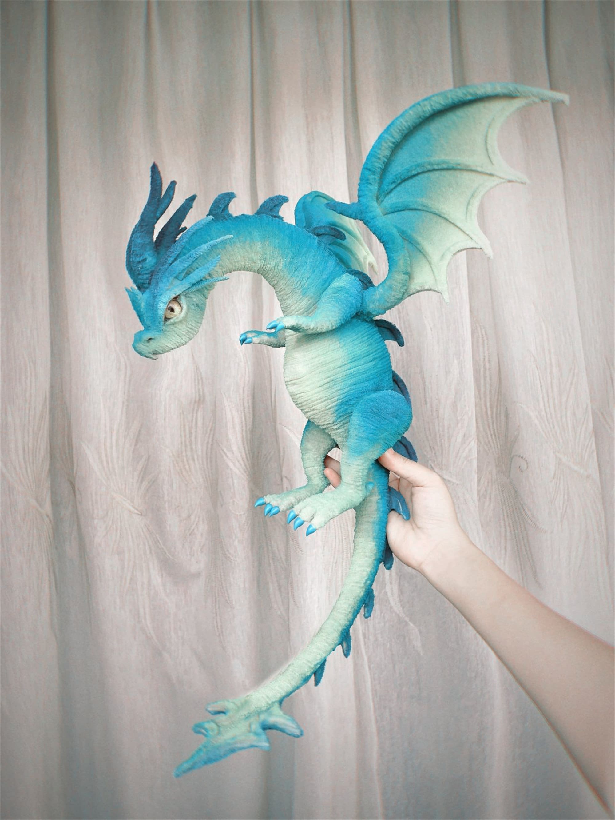 Green-black Dragon Doll Cosplay Custom Angel Plush Dragon Toy - Etsy UK