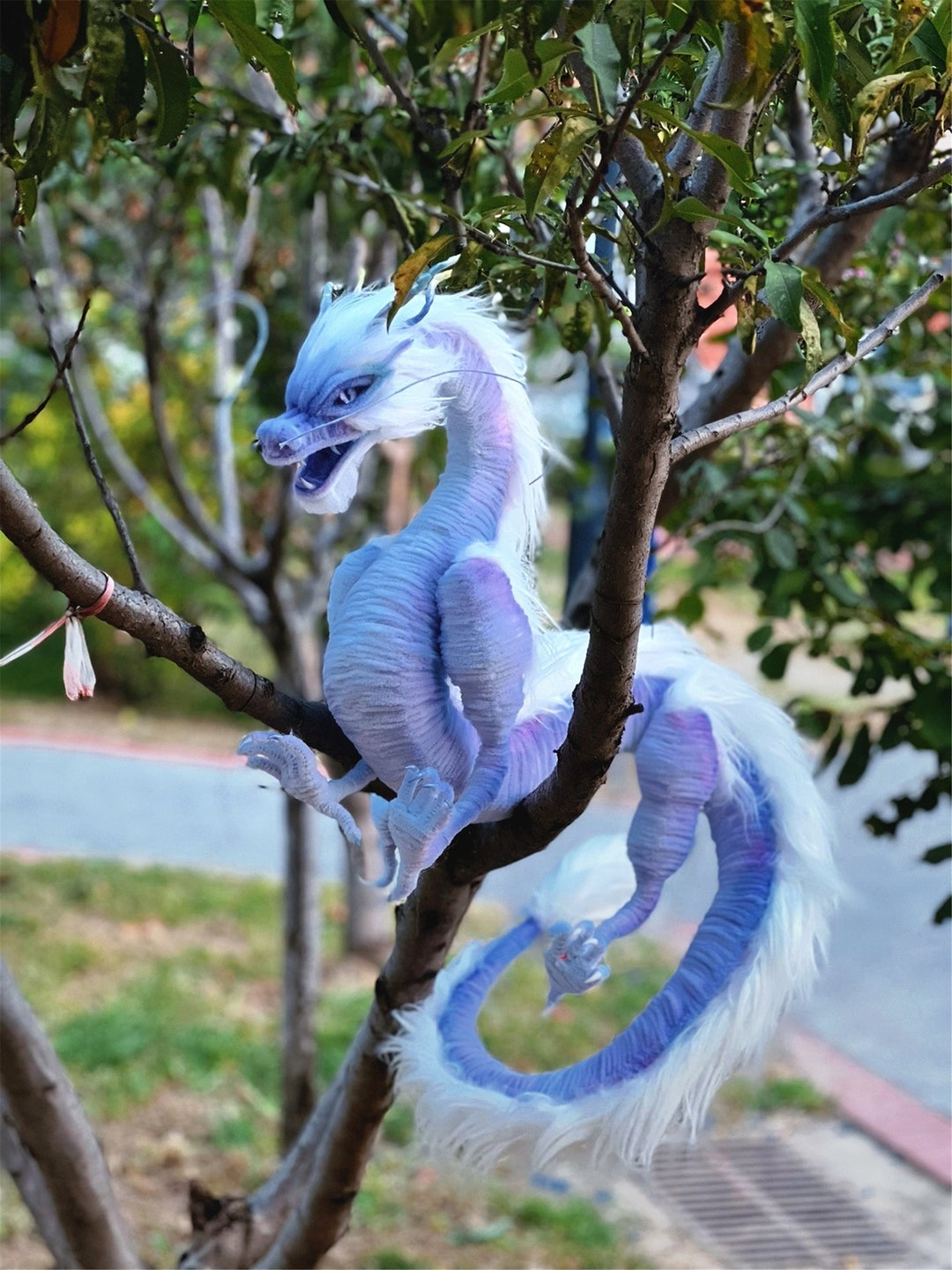 Blue Dragon Doll,custom Purple Plush Dragon Toy,personalized Realistic ...