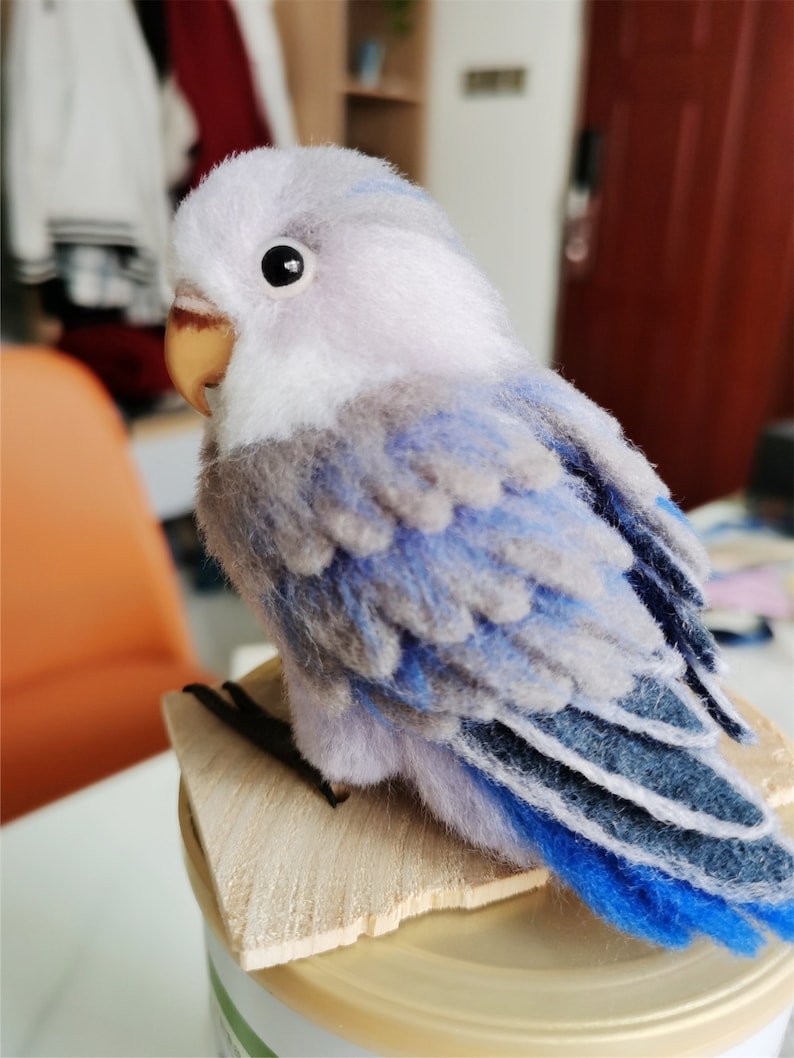 Felted Lovebird Doll,felted Parrot Ragdoll,crochet Plush Parrot Gifts ...