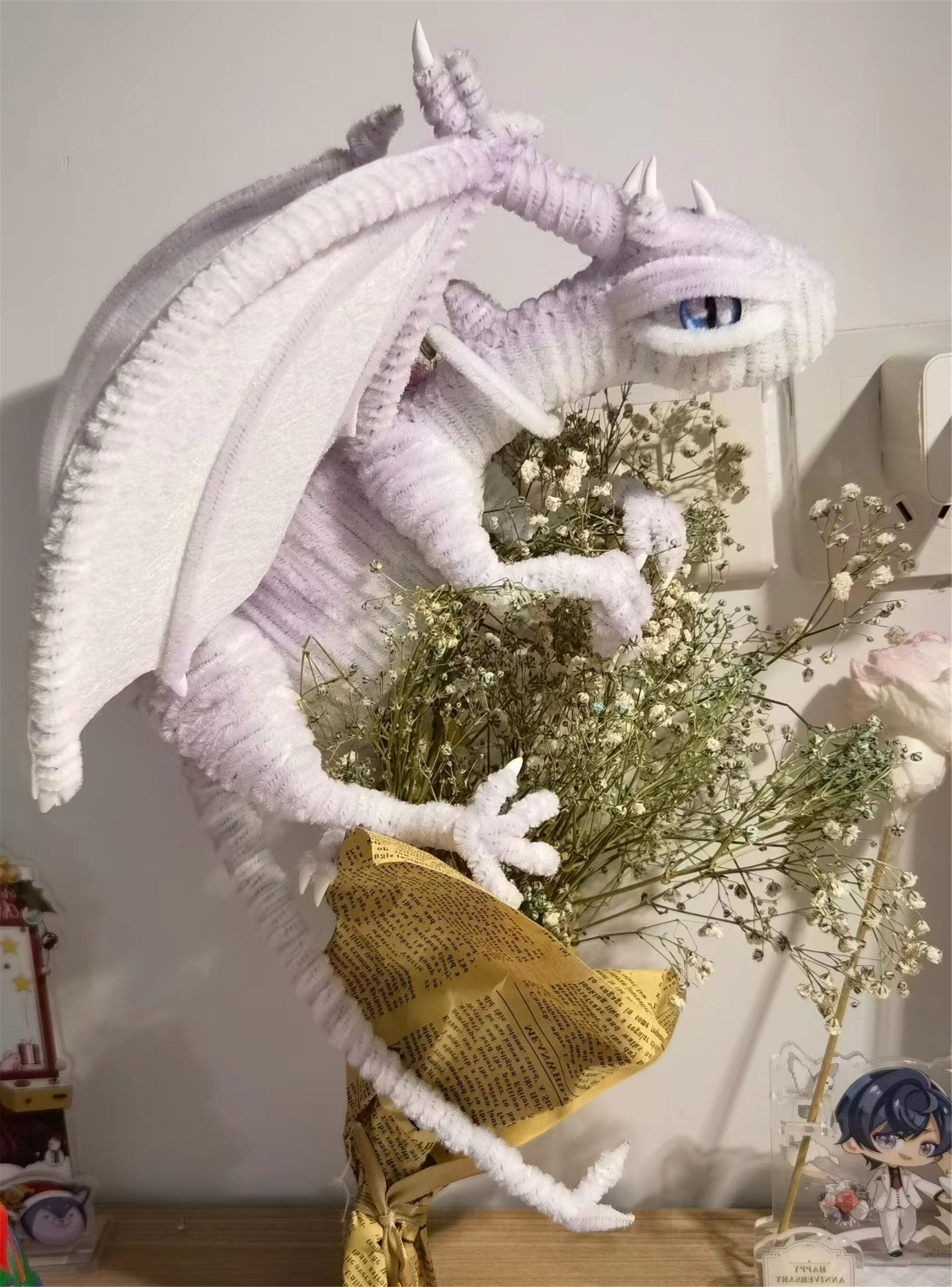 Lavender Dragon Dolls,custom Plush Dragon Toy,personalized Realistic ...