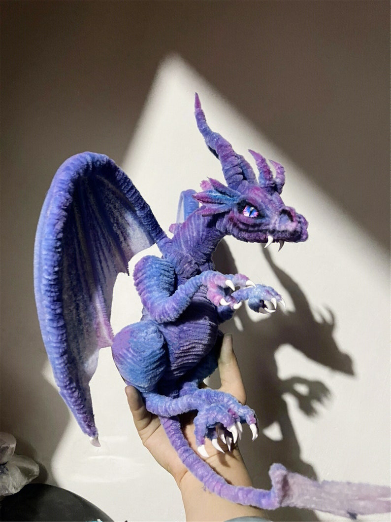 Black Dragon Doll,plush Dragon Toys,custom Fantasy Creature Plush ...