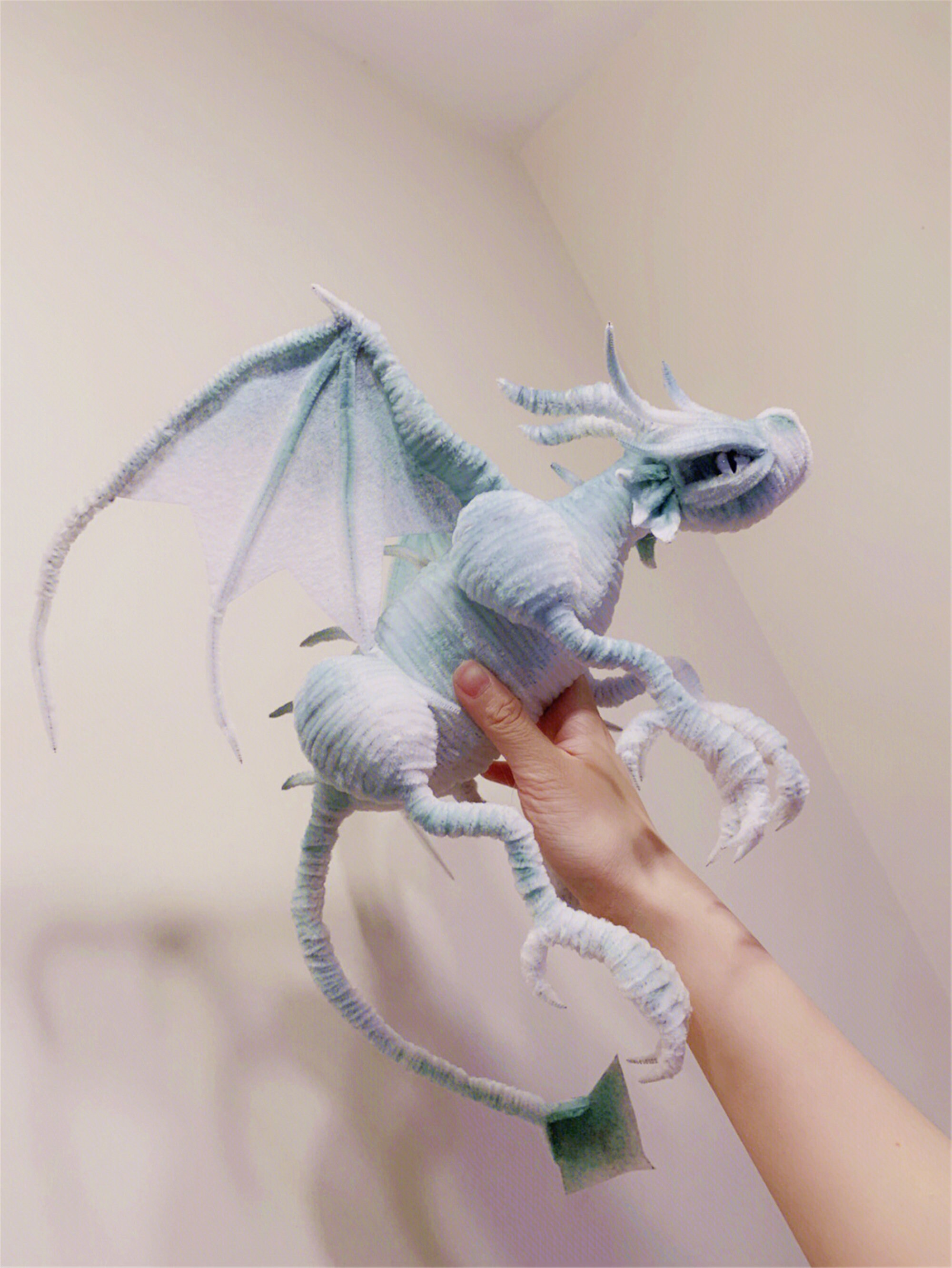 Blue Dragon Angel Dragon Dolls Toys,custom White Dragon Plush Toy ...