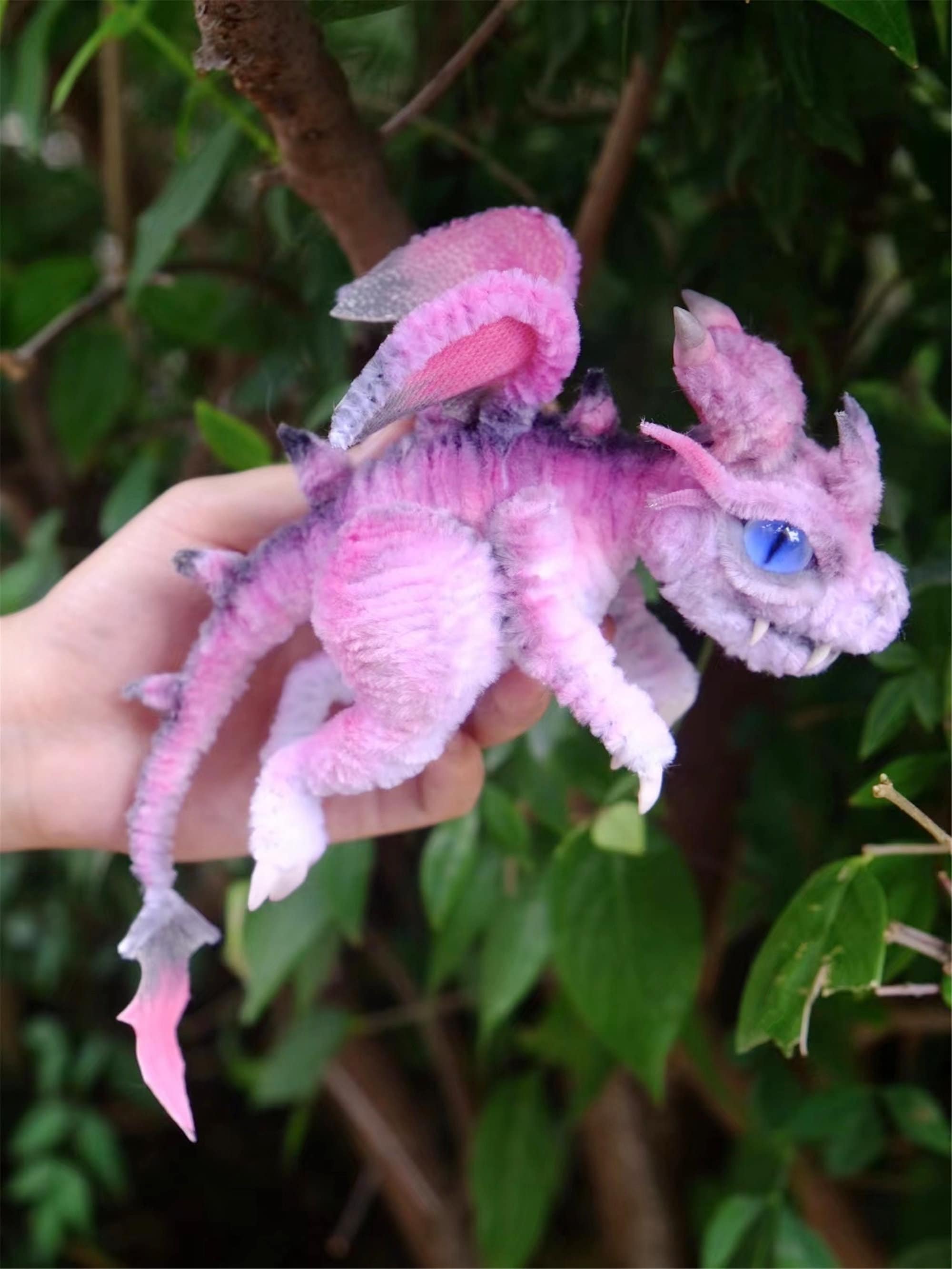 Pink Horn Art Dragon Dolls,custom Plush Dragon Doll,personalized ...