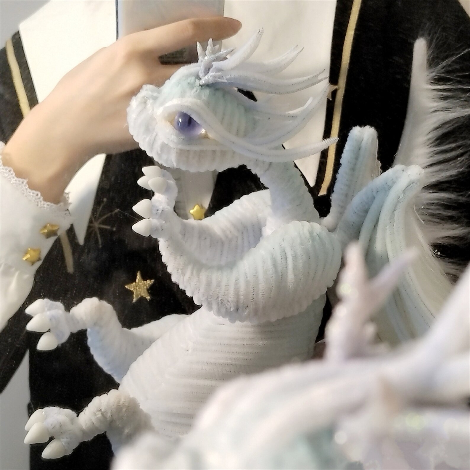 Fairy Dragonswhite Fluffy Dragon Dollcustom Plush - Etsy