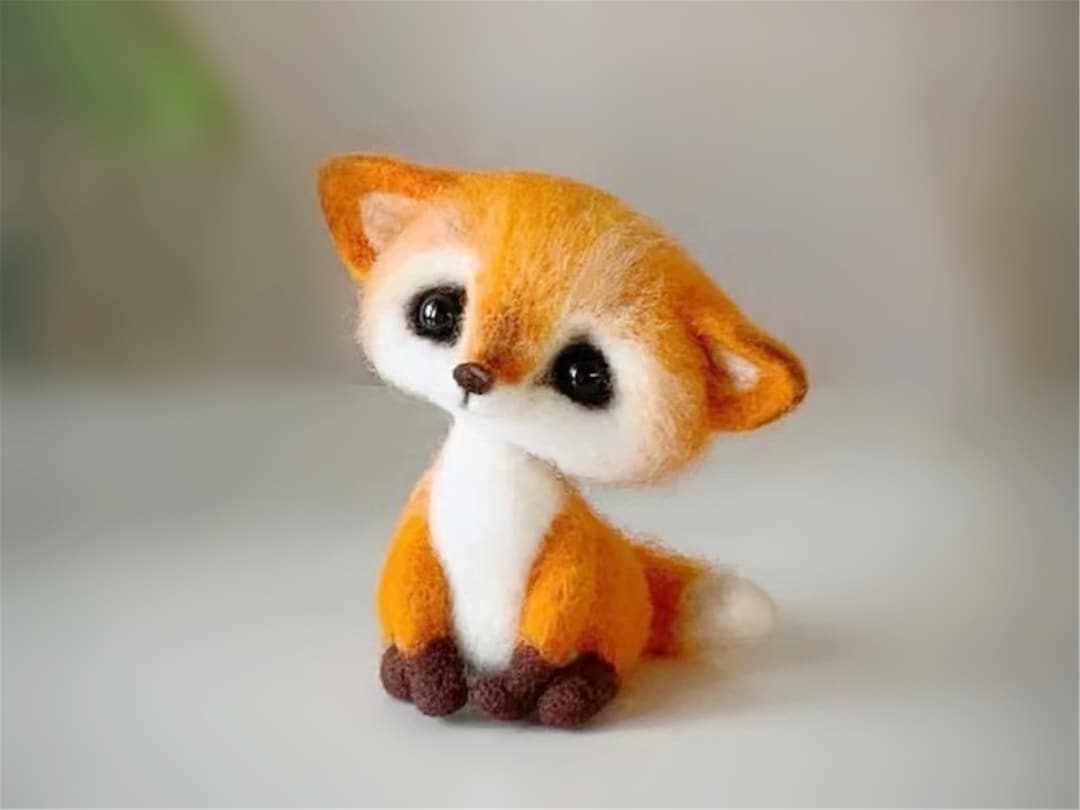 Fox Stuffed Animal Doll,crochet Fox Soft Toys,plush Fox Ragdolls,felt ...