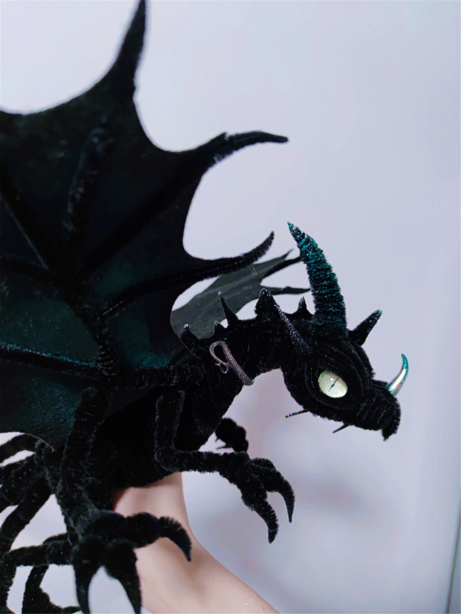 Black Dragon of Hell Demon Dragon Doll Toyscustom Dragon - Etsy
