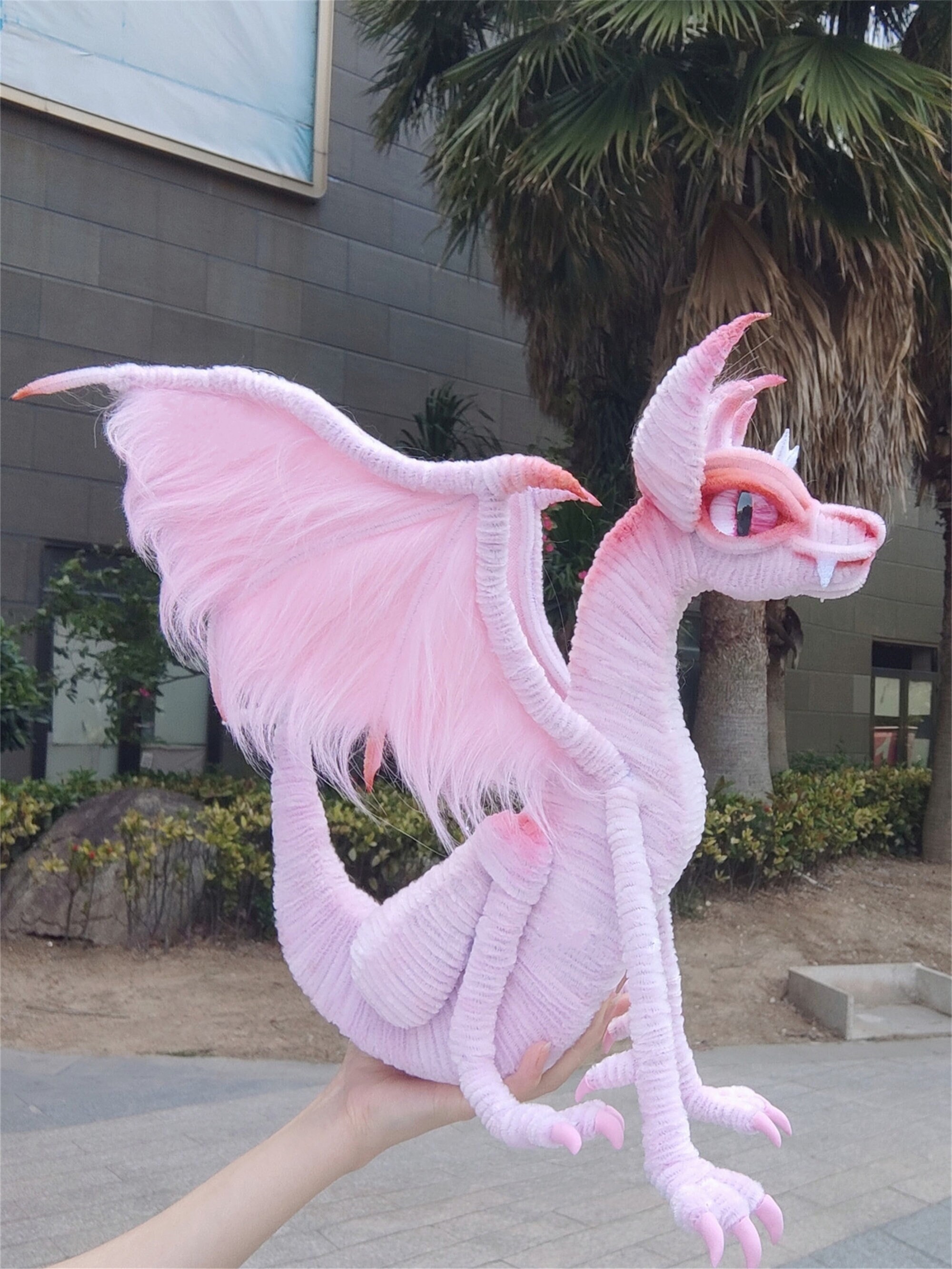 Pink Dragon Dolls,custom Cat Plush Mythology Dragon Toy,personalized ...