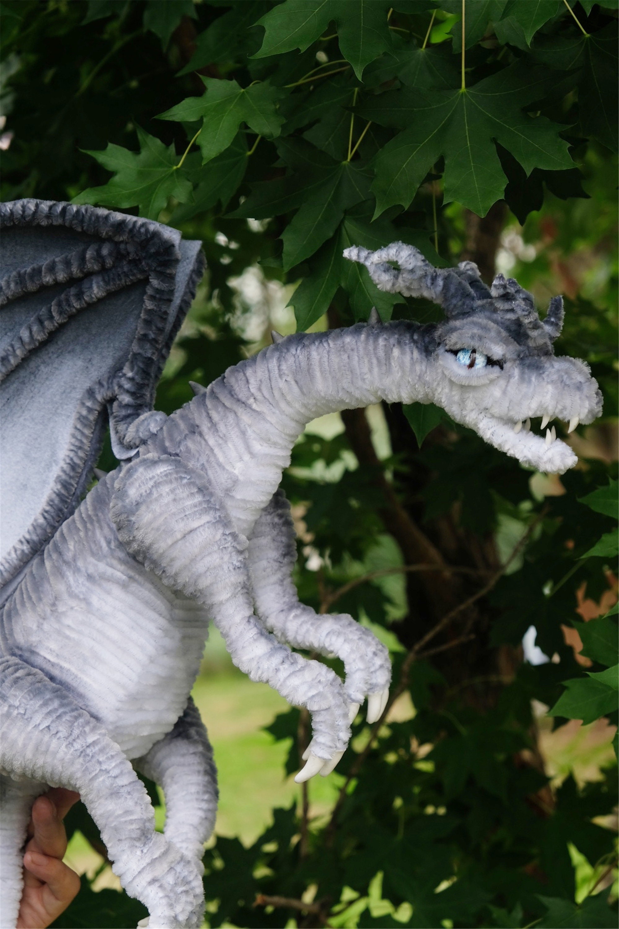 Gray-black Dragon Posable Dragon Dolls,custom Plush Dragon Toys ...