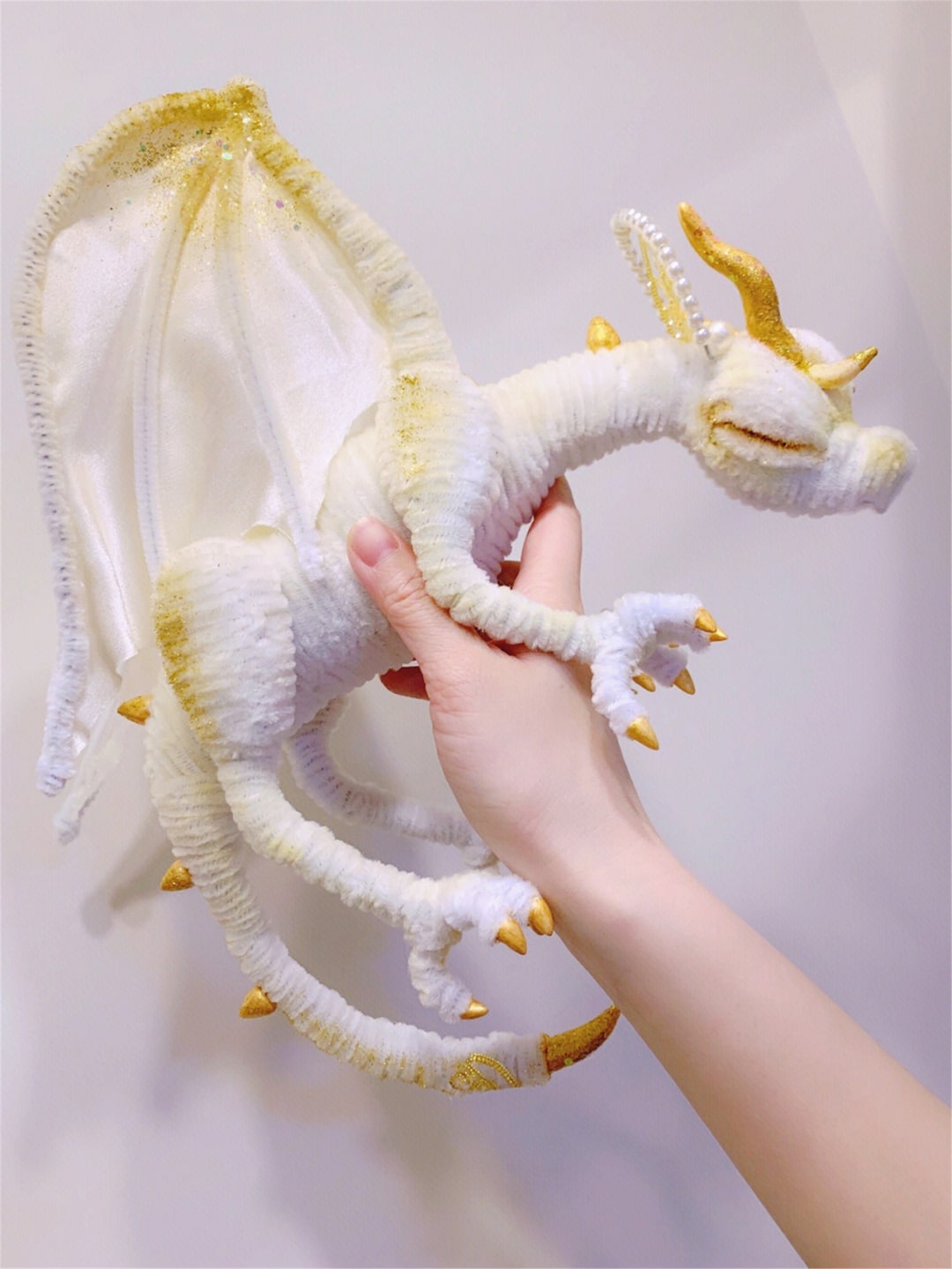 Three Eyed Angel Dragon of Gold Angel Dragon Doll Toys,custom Yellow ...