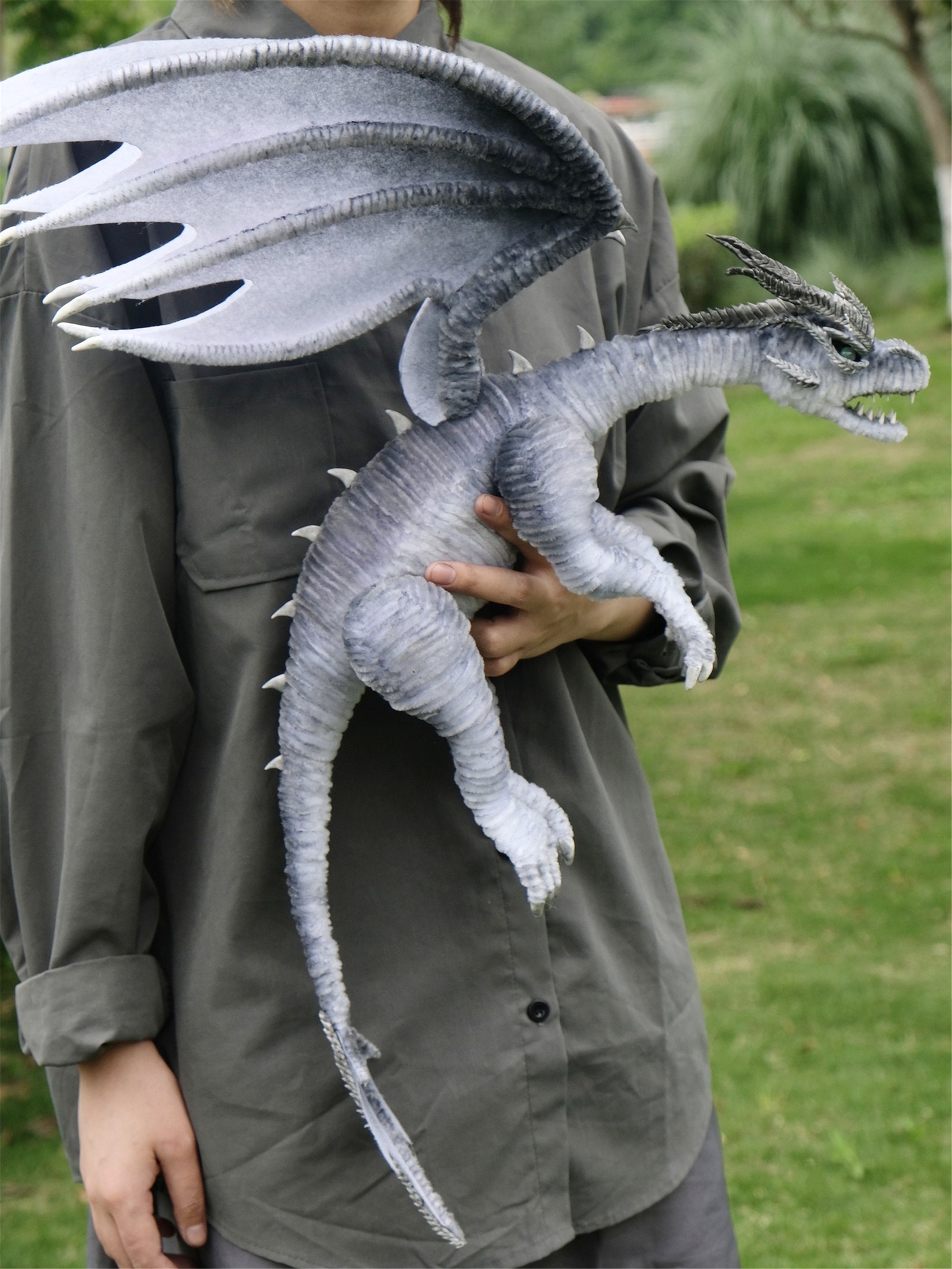 Gray-black Dragon Posable Dragon Dolls,custom Plush Dragon Toys ...