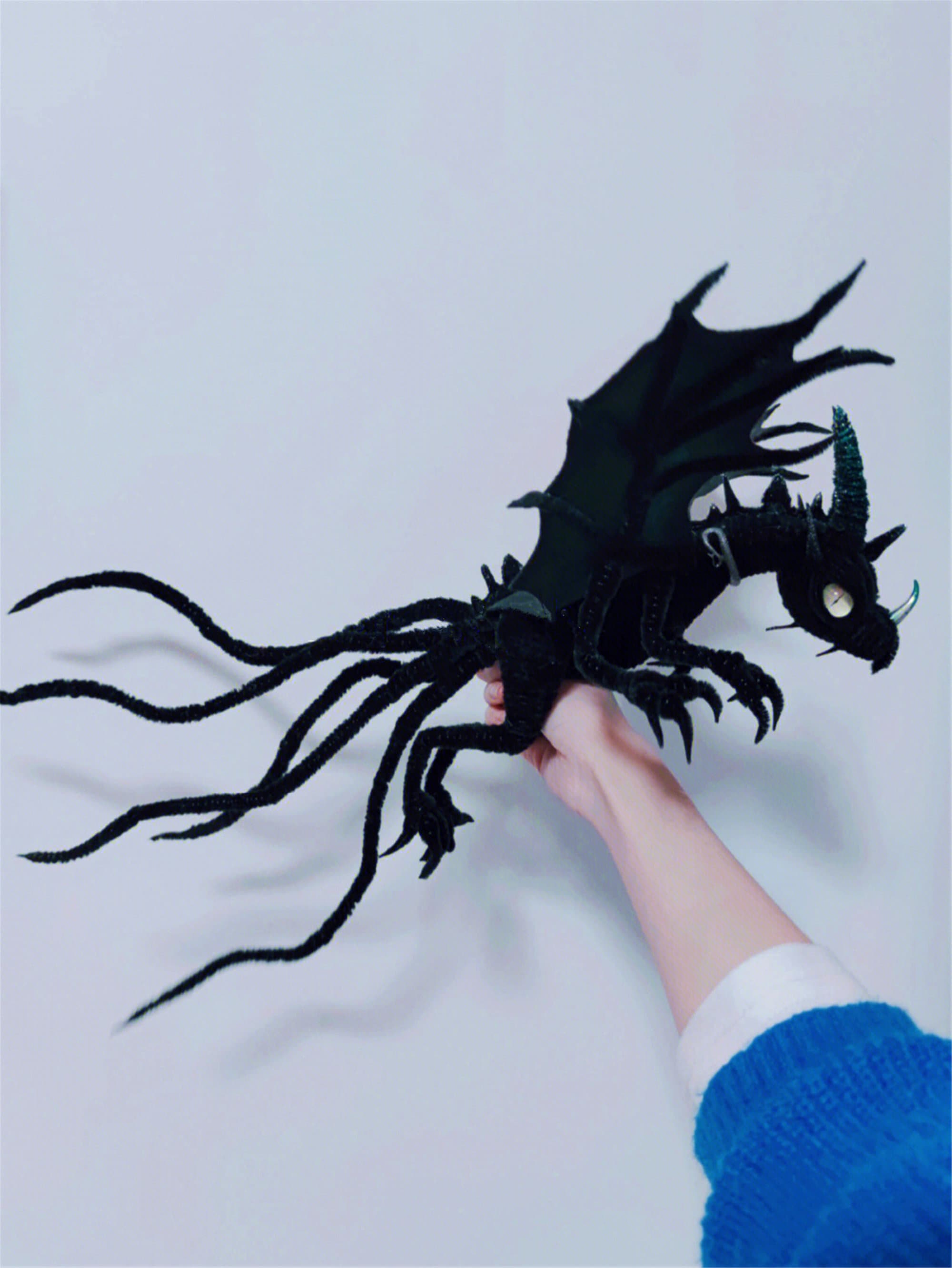 Black Dragon of Hell Demon Dragon Doll Toys,custom Dragon Plush ...