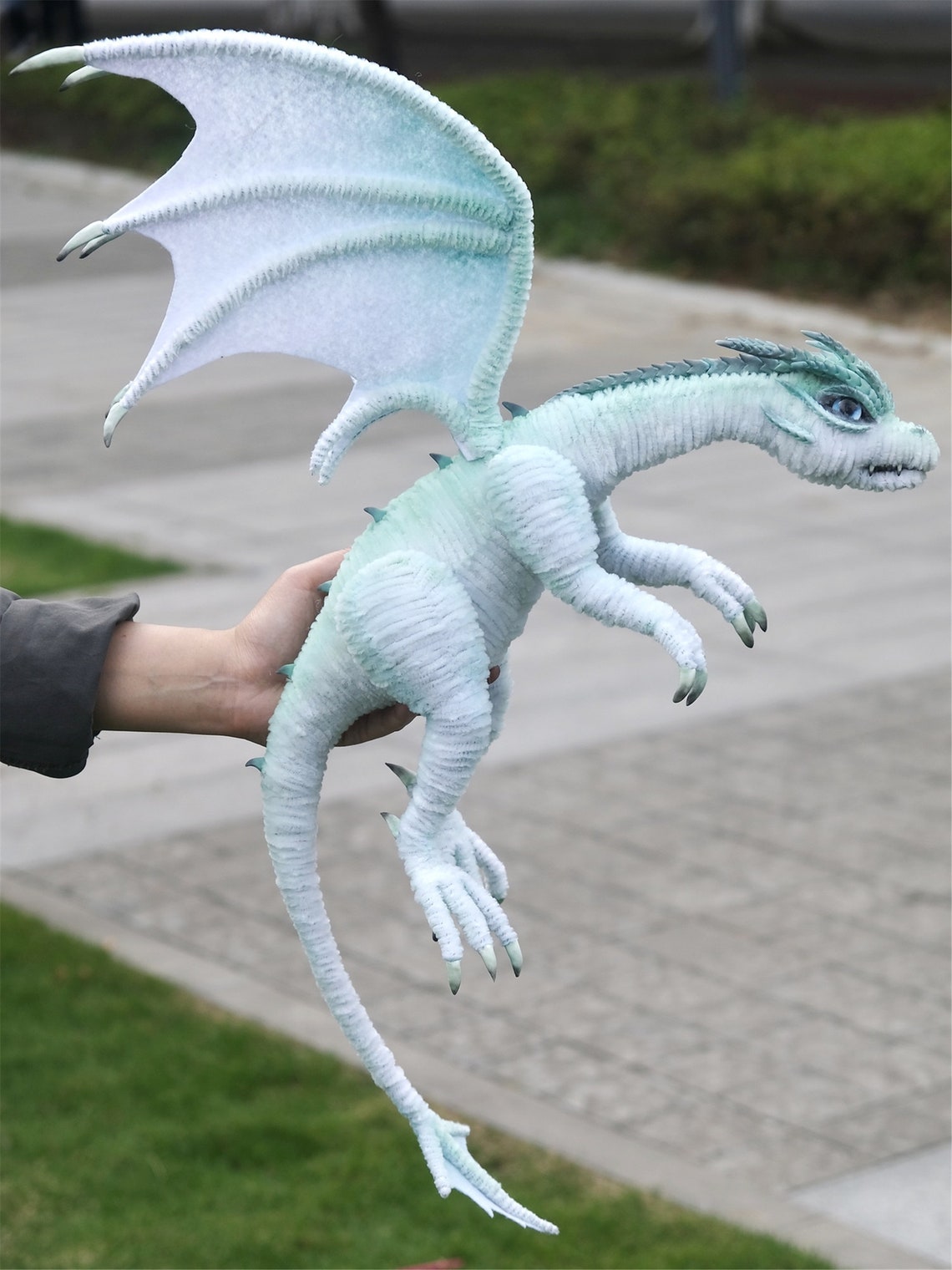 Teal Dragon Doll Decorcustom Plush Dragon Toypersonalized - Etsy