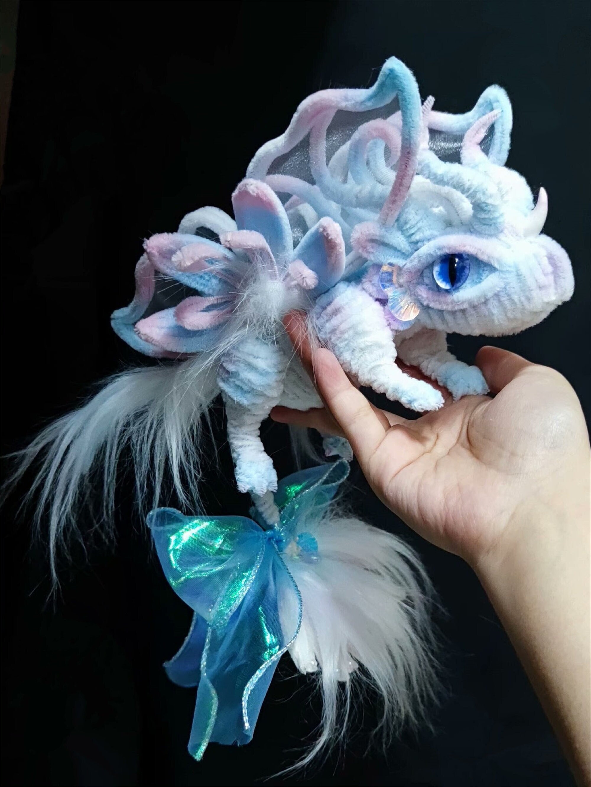 Rainbow Dragon Dolls,plush Dragon Toys,handmade Fantasy Creature ...