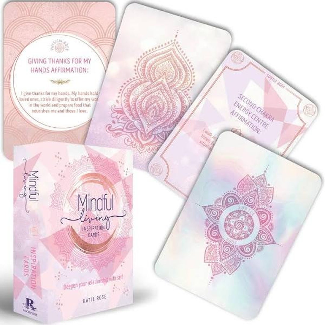 Mindful Living Inspiration Cards - Etsy