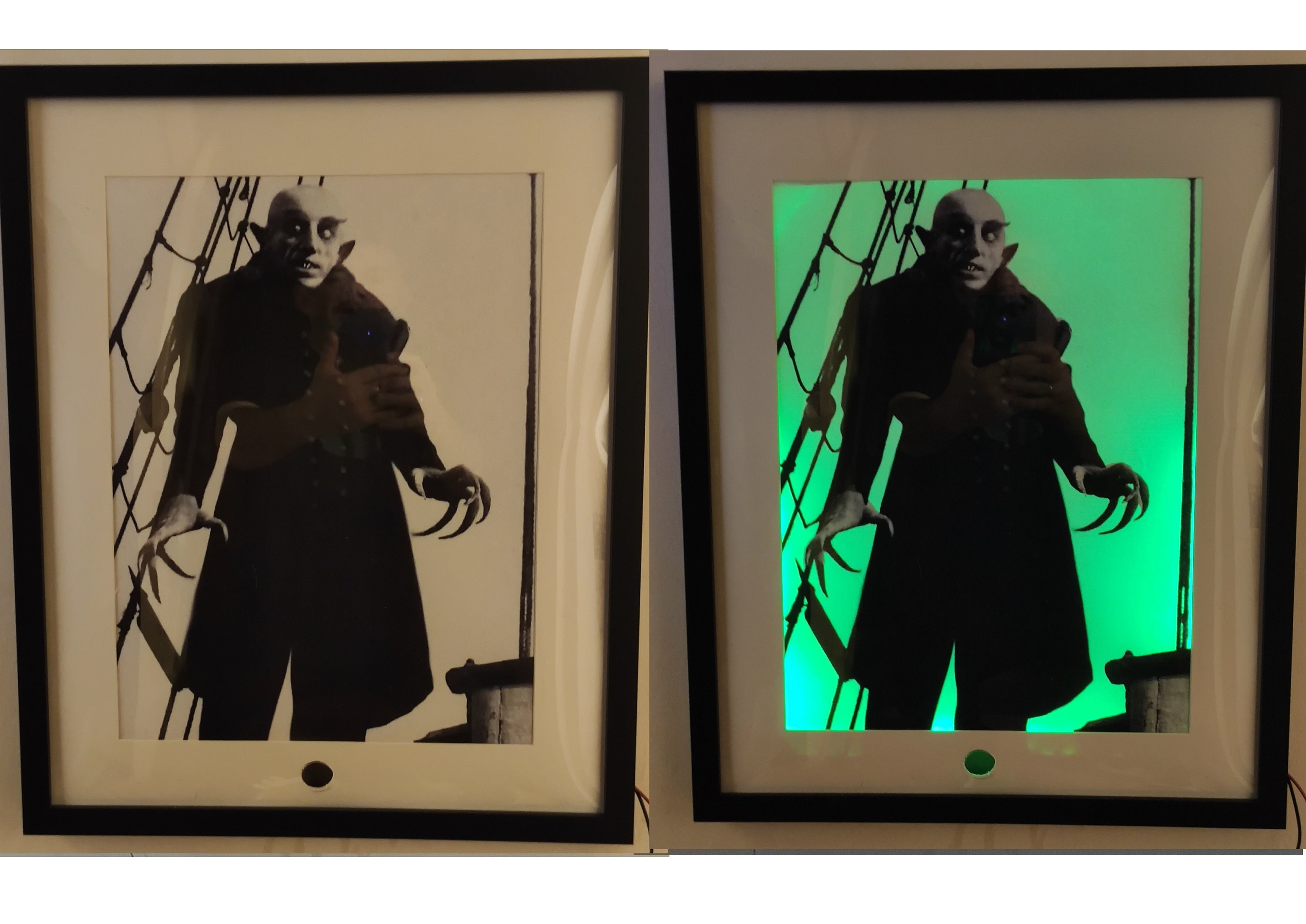 Nosferatu Framed Canvas Print LED Light up Motion Sensor Activated - Etsy