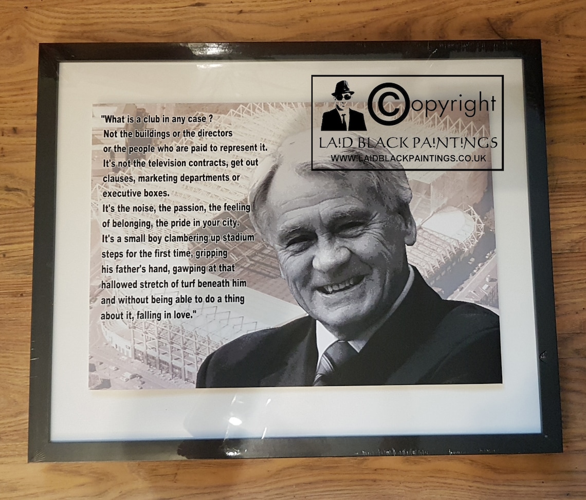 Sir Bobby Robson Digital Print Quote - Etsy