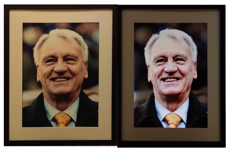 Sir Bobby Robson Smile A3 Canvas Digital LED Light up Print - Etsy UK