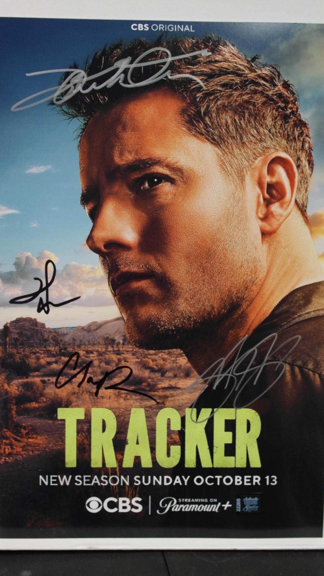 Autographed Poster - T.V. Series - Tracker - Justin Hartley - 11x17 ...