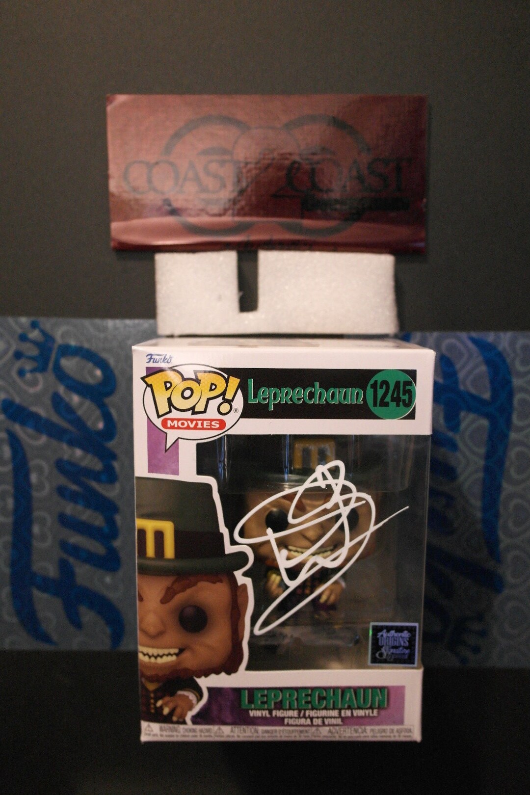 Signed Funko Pop Movies #1245 - Leprechaun - Warwick Davis + COA - Etsy