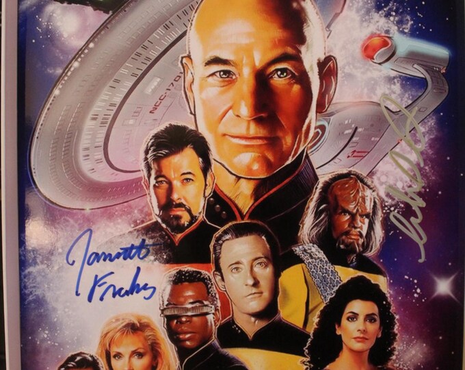 Autographed Poster - Star Trek Next Gen - T.V. Series - Jonathan Frakes ...