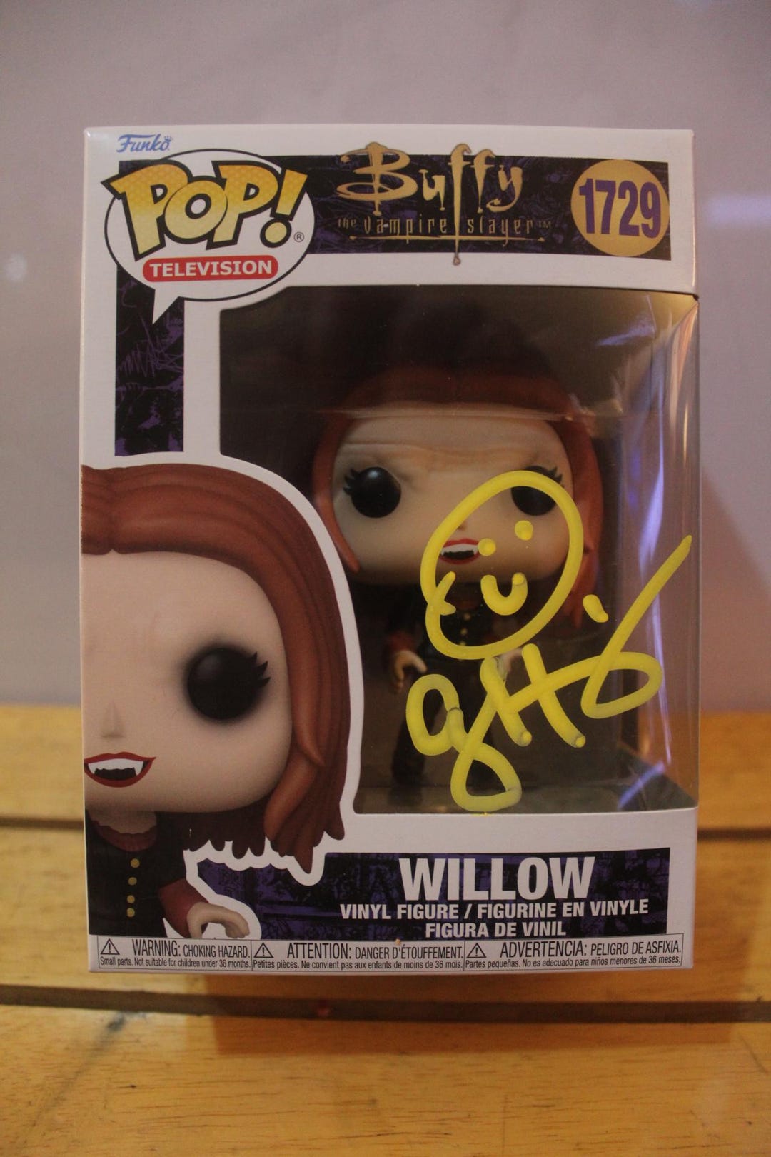 Signed Funko Pop #1729 - Buffy the Vampire Slayer - WILLOW -alyson ...
