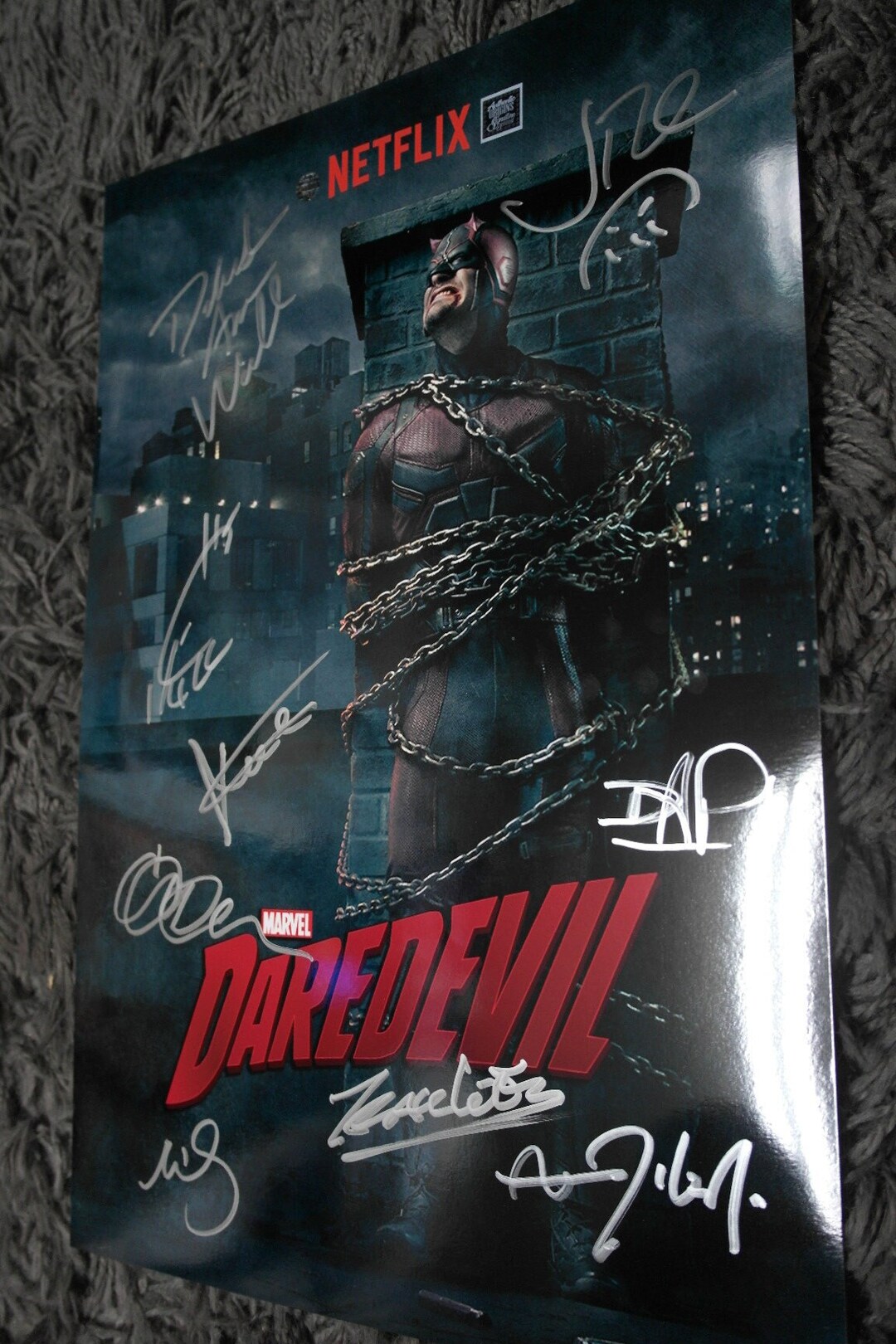 Autographed Poster Daredevil Tv Series COA - Etsy