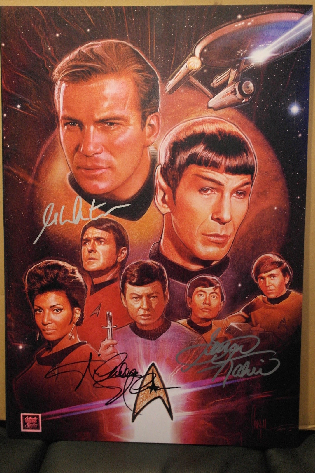 Autographed Poster - Star Trek Original Series Artistic Poster ...