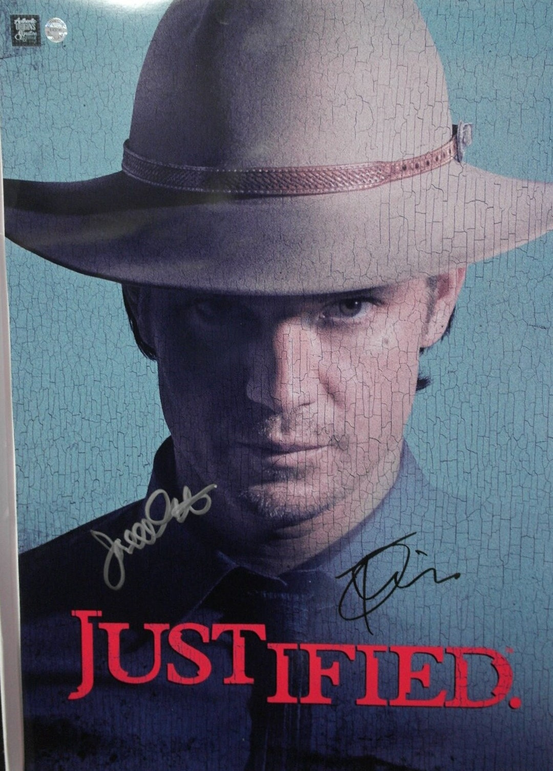 Signed Poster Tv Series Justified Timothy Olyphant 13x19 COA - Etsy